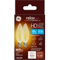 GE Relax LED Light Bulbs, Decorative Style Bulb Shape, Soft White ...