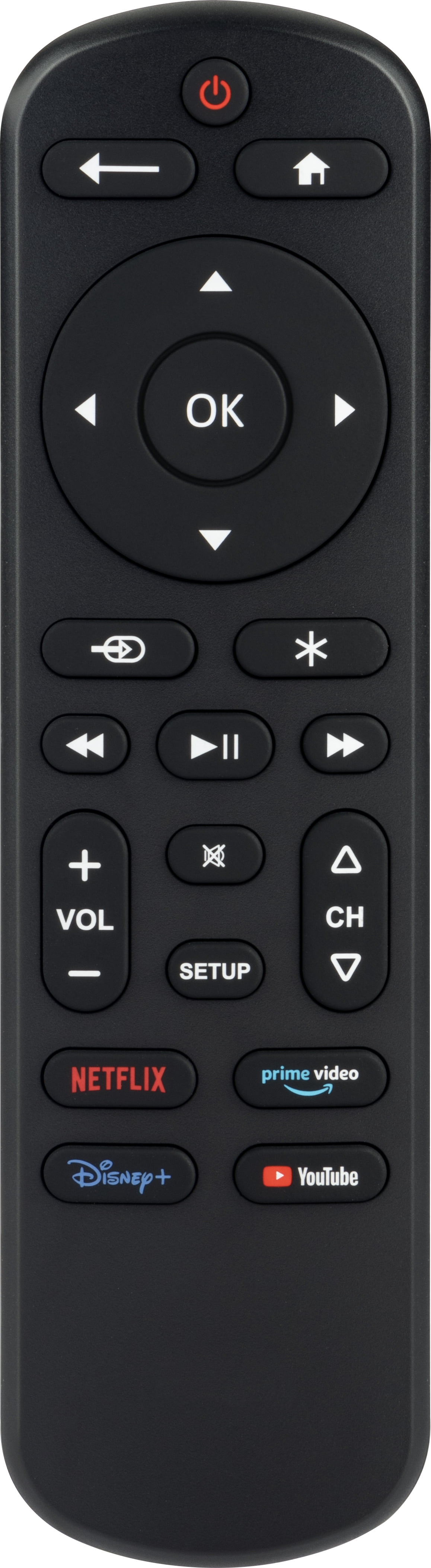 GE OneTouch Replacement Remote Control, Streaming, Backlit, Black ...