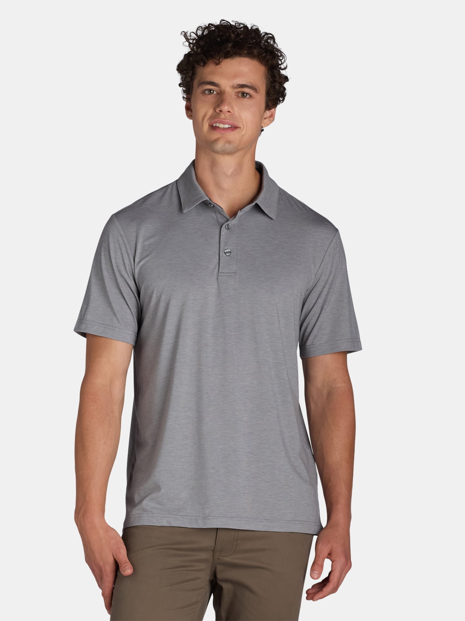 George Men’s and Big Men's Poly Polo Shirt, Sizes S-3XL - Walmart.com
