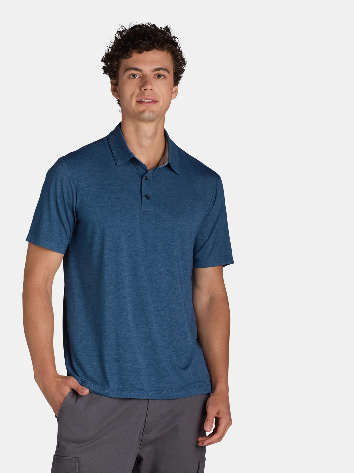 George Men’s and Big Men's Poly Polo Shirt, Sizes S-3XL - Walmart.com