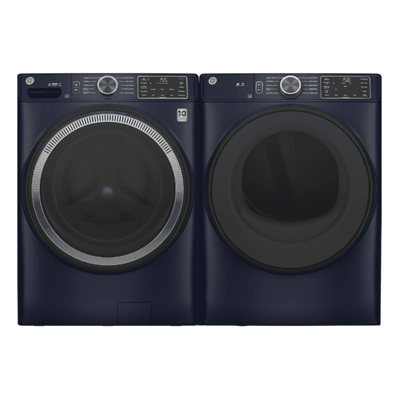 GE Side by side Front Load Washer and Electric Dryer Set - Includes ...