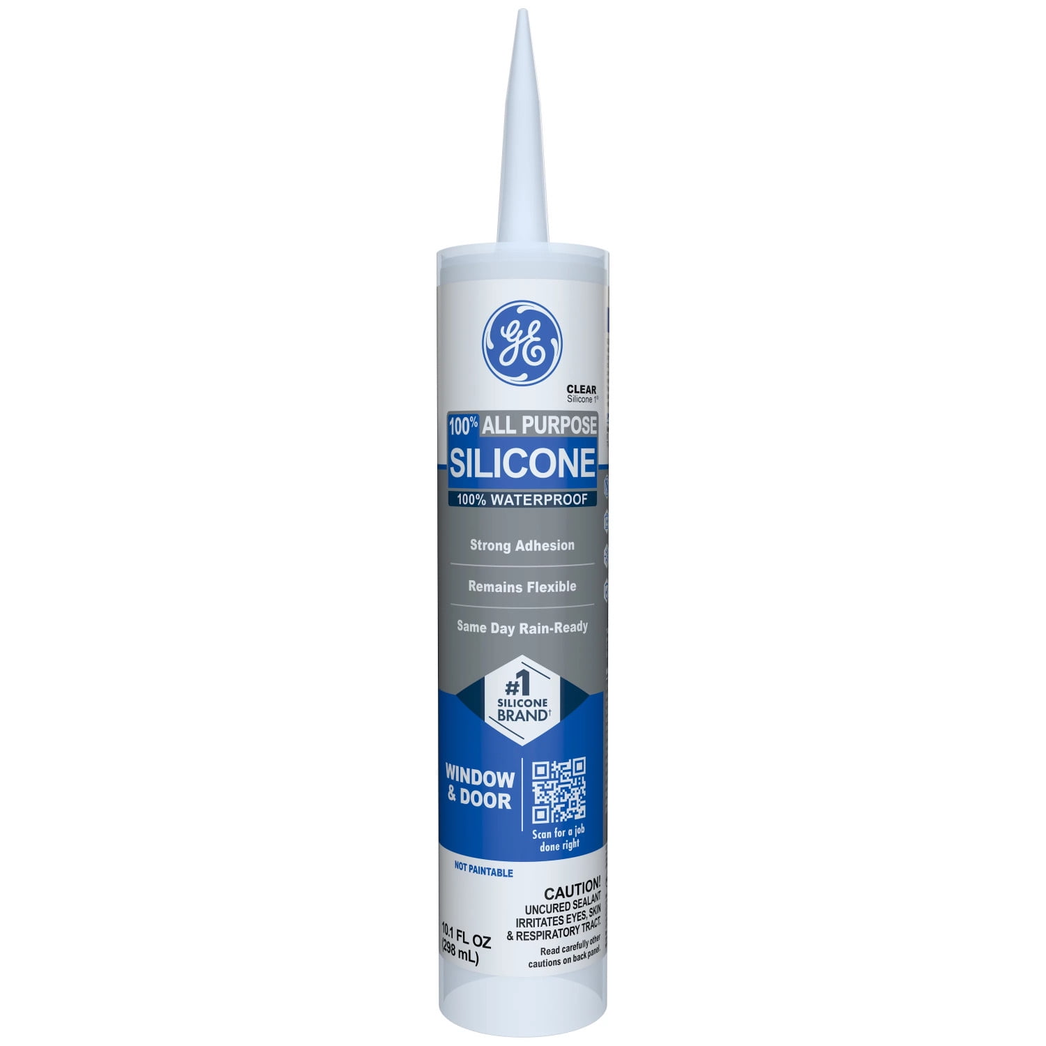 GE Silicone 1 All Purpose Window & Door Sealant, Pack of 1, Clear 10.1 fl oz Cartridge - Walmart ...