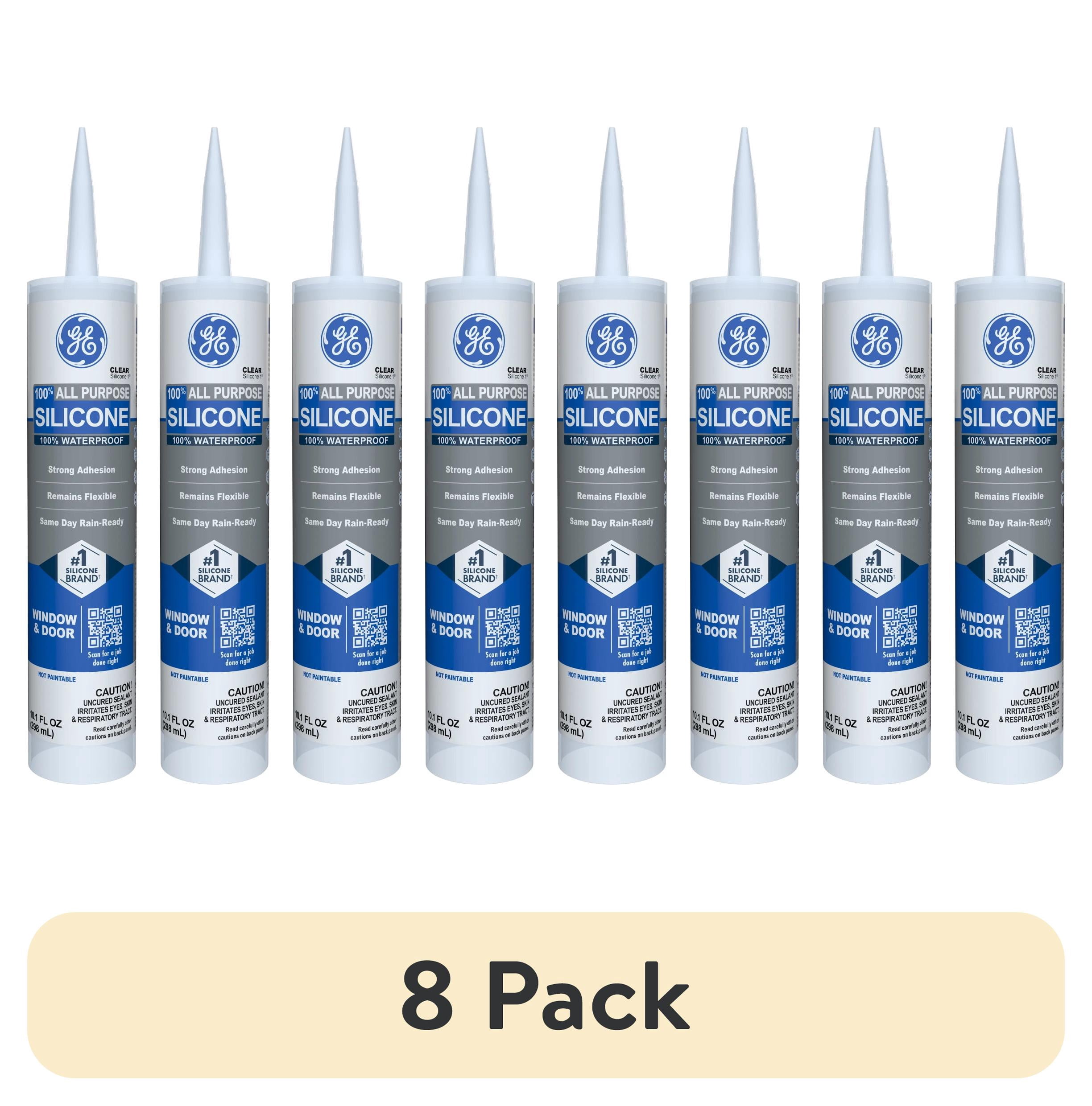 (8 pack) GE Silicone 1 All Purpose Sealant Window & Door, Pack of 1 ...
