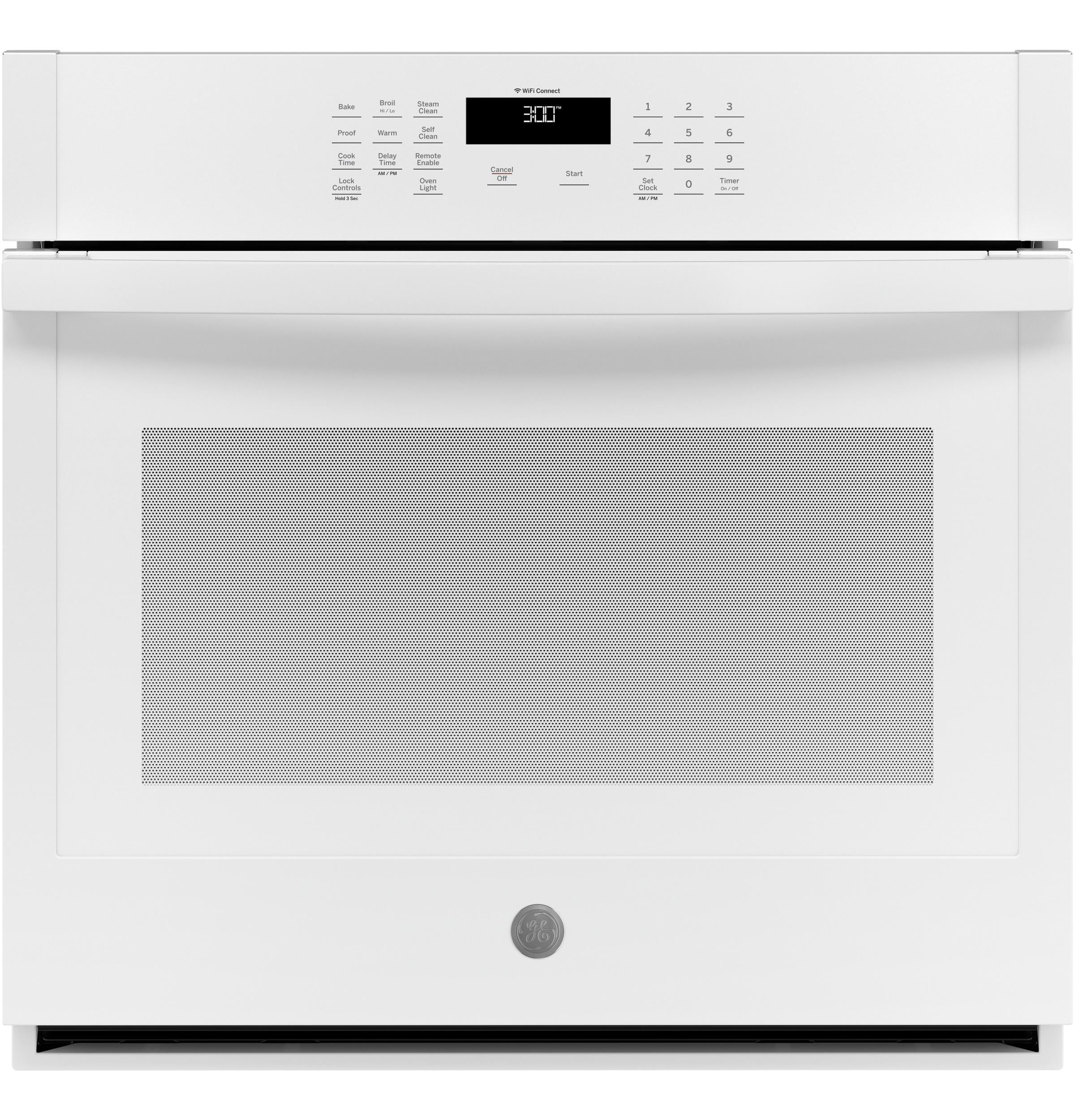 GE Kitchen Built 30 White Single Electric Wall Oven with 5 cu.ft Scan ...
