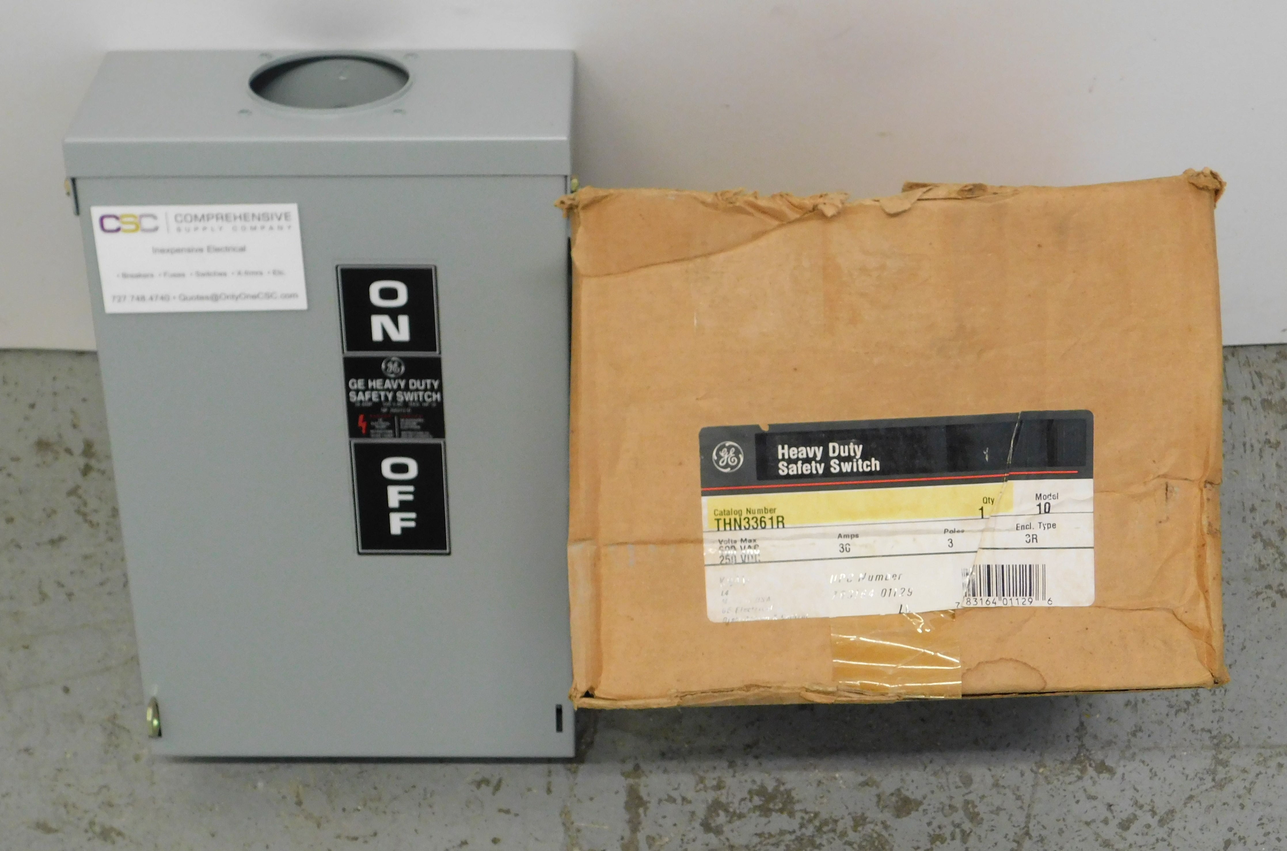 GE Industrial Systems THN3361R 240/480/600 Volt AC 30 Amp Heavy Duty ...