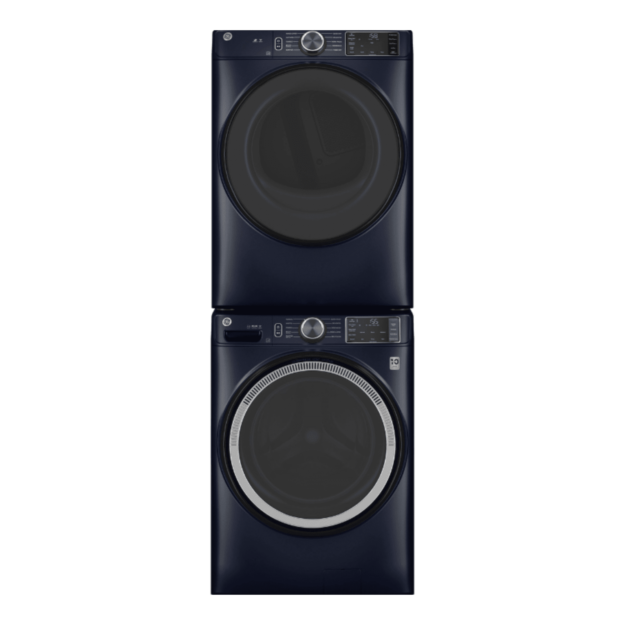 GE Stacked Front Load Washer and Gas Dryer Set - Includes GFW550SPRRS ...