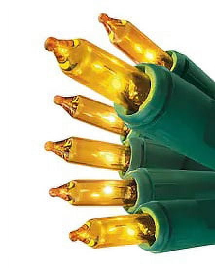 GE 100-Count String-A-Long Gold Incandescent Christmas Lights Set - 20. ...