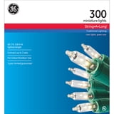 GE String-A-Long 300 Miniature String Lights, Clear, Indoor Outdoor ...