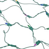 GE 6ft x 4ft Indoor/Outdoor Incandescent Net-Style Christmas Lights ...