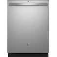 GE® Top Control with Stainless Steel Interior Door Dishwasher with ...