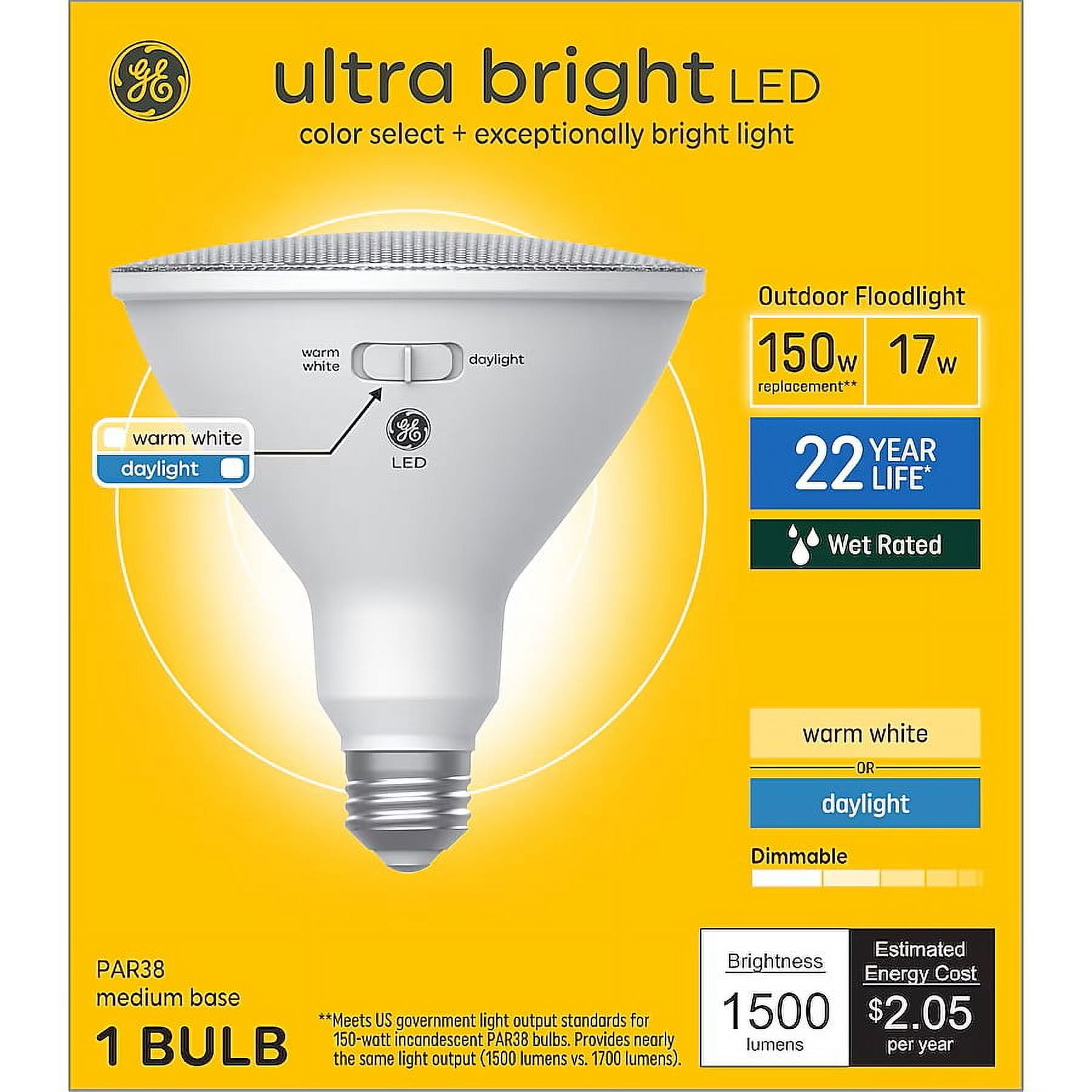 GE Ultra Bright 150-Watt EQ PAR38 Warm White Medium Base (e-26 ...