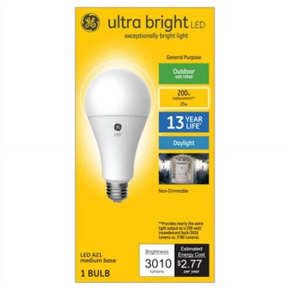 GE 93128934 LED Bulb Ultra Bright A21 E26 (Medium) Daylight 200 Watt ...