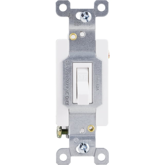 GE UltraPro Heavy-Duty Grounding Toggle Switch, 20 Amps - Walmart.com