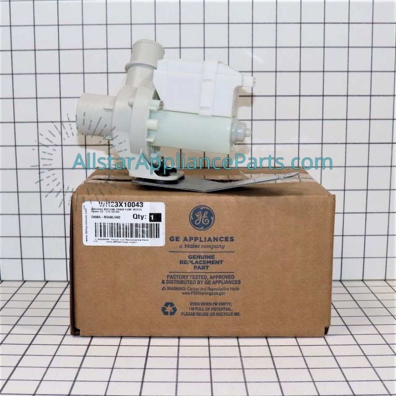 GE Washing Machine Drain Pump WH23X10043 - Walmart.com