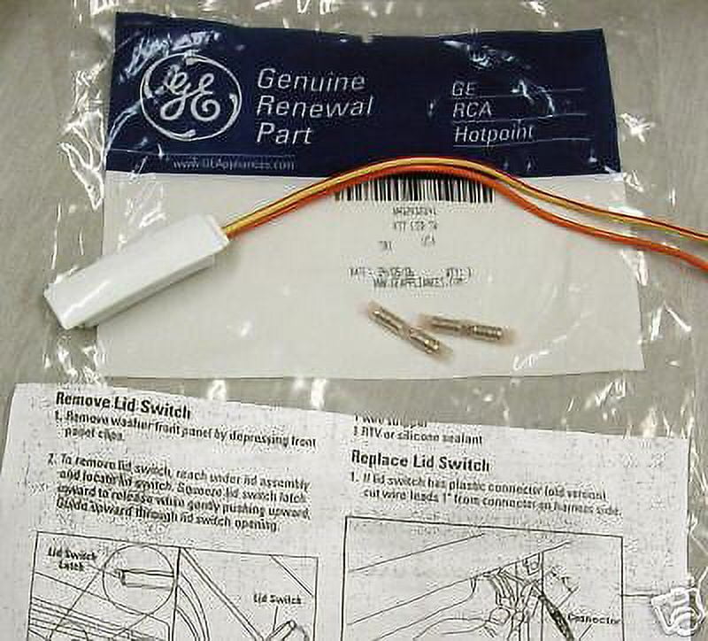 GE Washing Machine Lid Switch Assembly WH12X10141 - Walmart.com