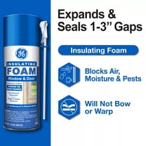 GE Big Gaps & Cracks Insulating Foam Yellow 12 oz Can Defines Large Gap ...