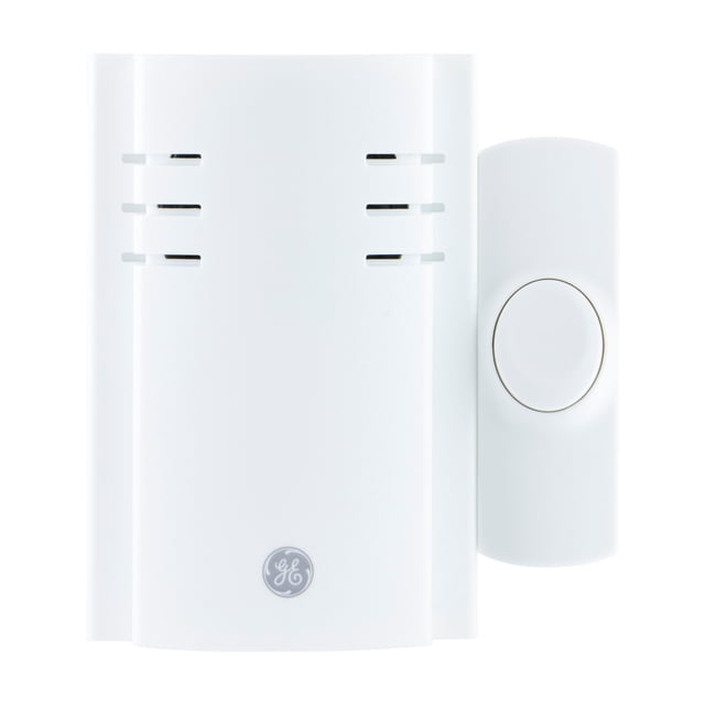 GE Wireless Doorbell Kit, Plug-In, 8 Melodies, 1 Push Button, White ...