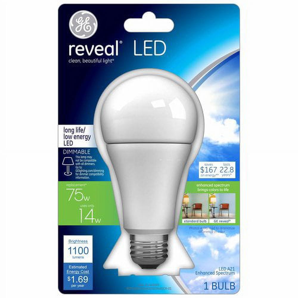 GE reveal LED General Purpose A21 Bulb - Walmart.com