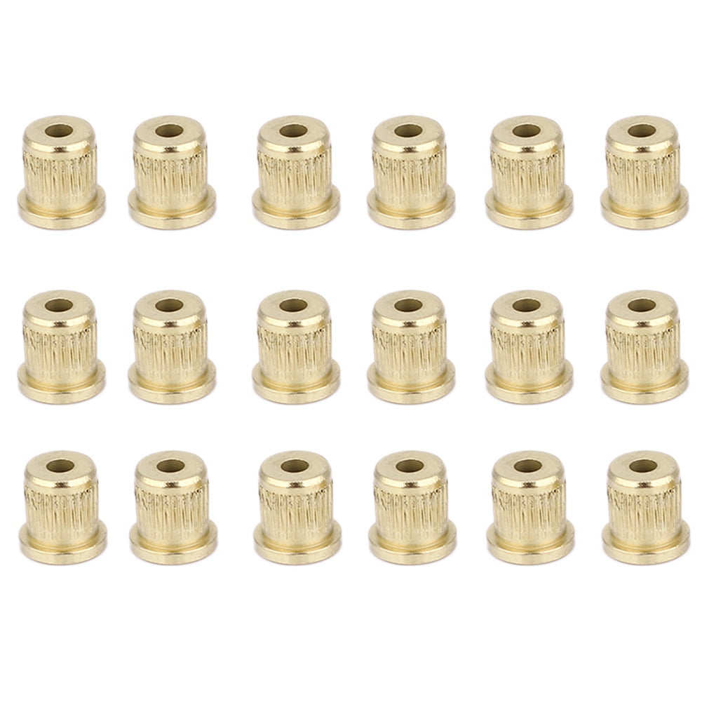 GE30 18pcs Golden Electric Guitar String Mounting Ferrule Replacement ...