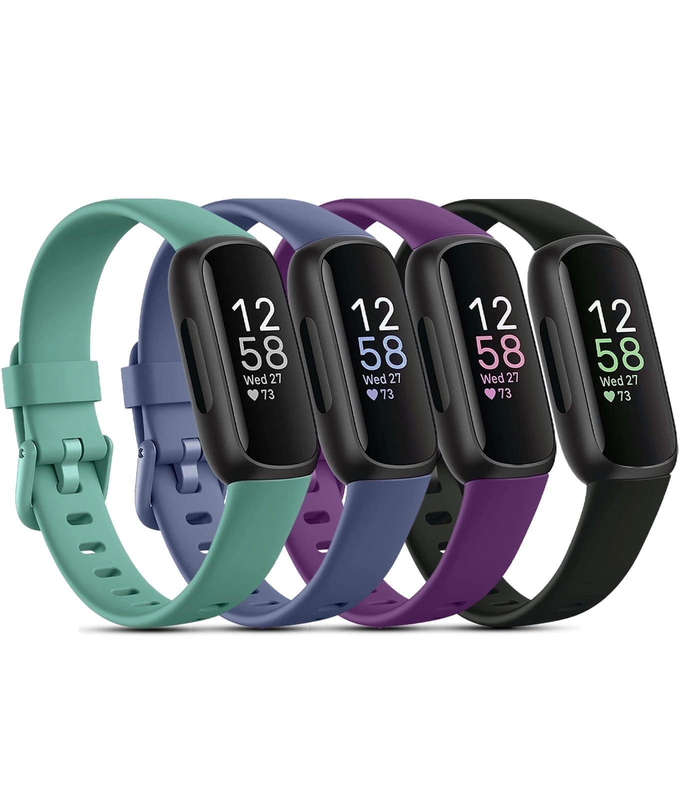 GEAK Silicone Replacement Wristbands for Fitbit Inspire 3 Sport Bands ...