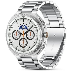 Samsung Galaxy Watch8 40mm Bluetooth Smart Watch, Silver, White Band ...