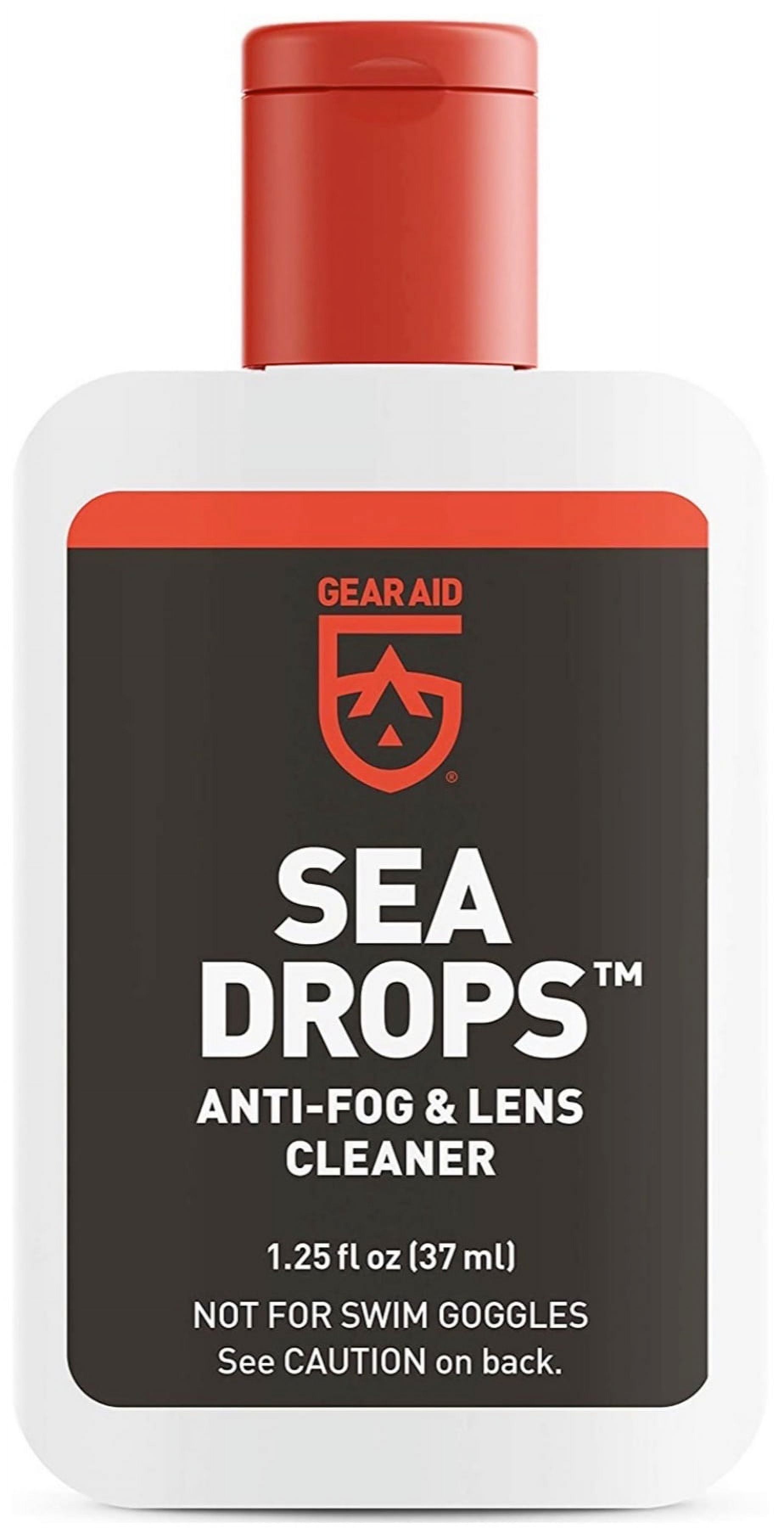 GEAR AID Sea Drops Anti-fog and Cleaner for Dive and Snorkel Masks, 1. ...