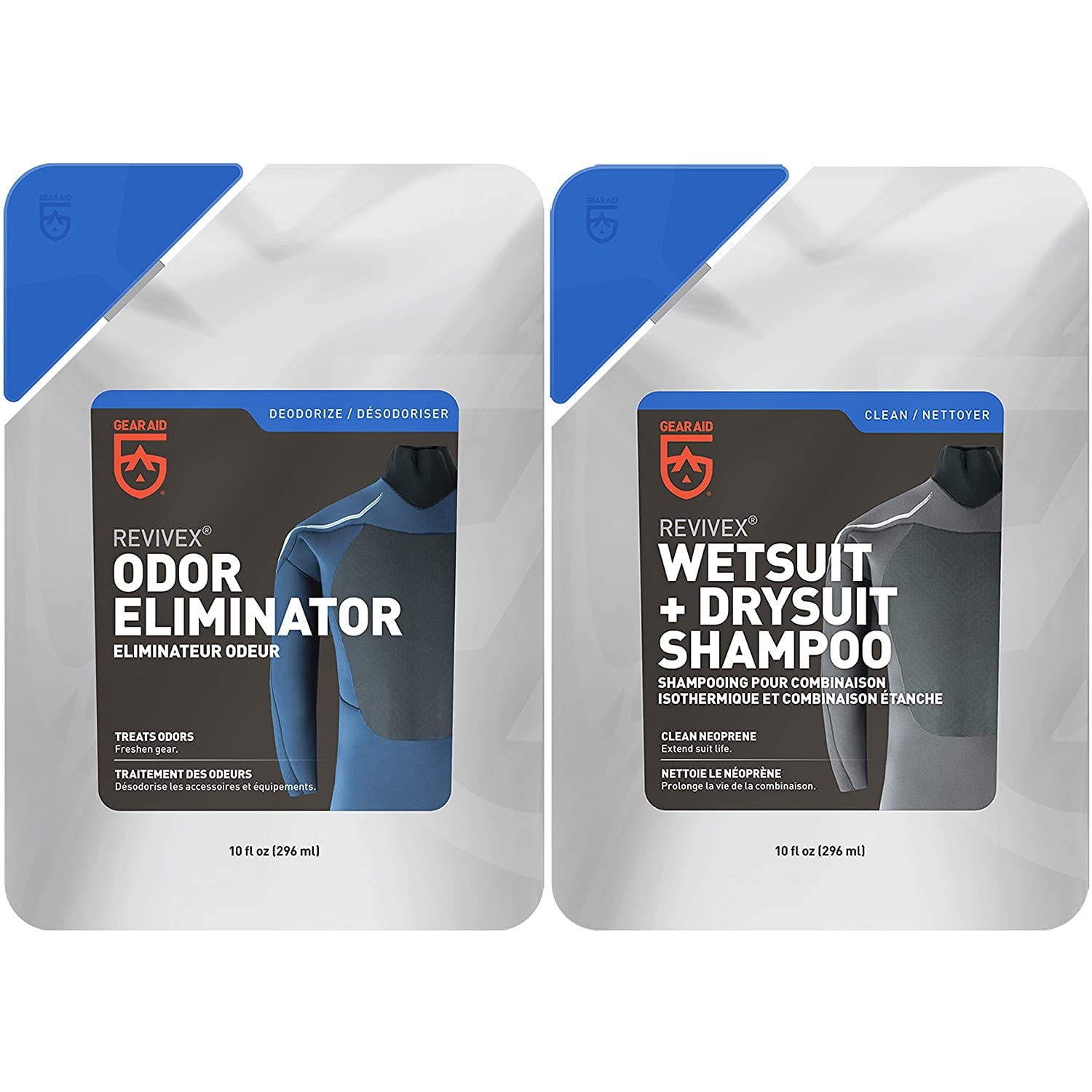 GEAR AID Wetsuit Cleaner and Conditioner for Neoprene, Odor Kit ...