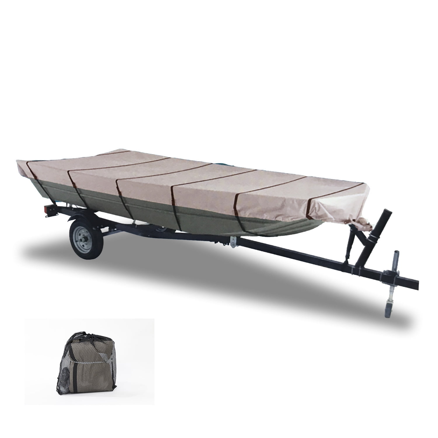 GEARFLAG Jon Boat Cover 600D Marine Grade for 16-18ft, Anti-UV ...