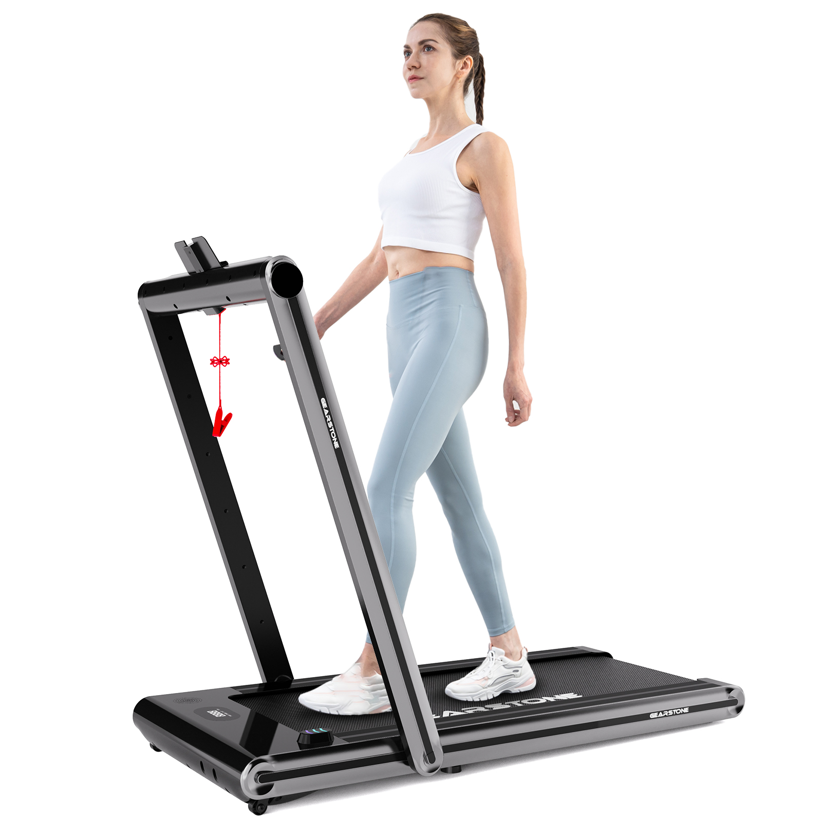 Goplus Folding Treadmill Walking Running Machine W/Touch Screen Home ...