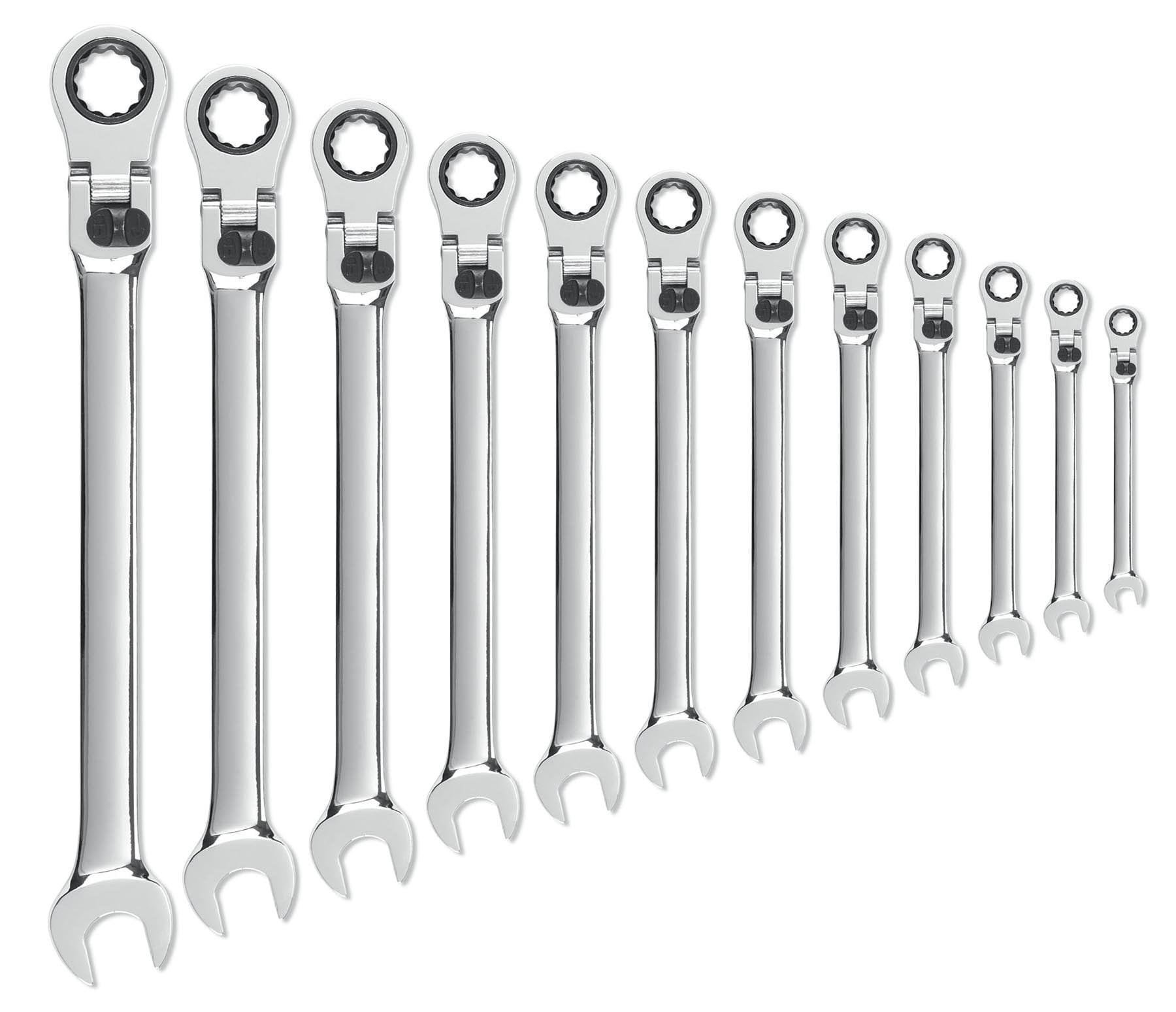 GEARWRENCH 12 Pc. 12 Pt. XL Locking Flex Head Ratcheting Combination ...