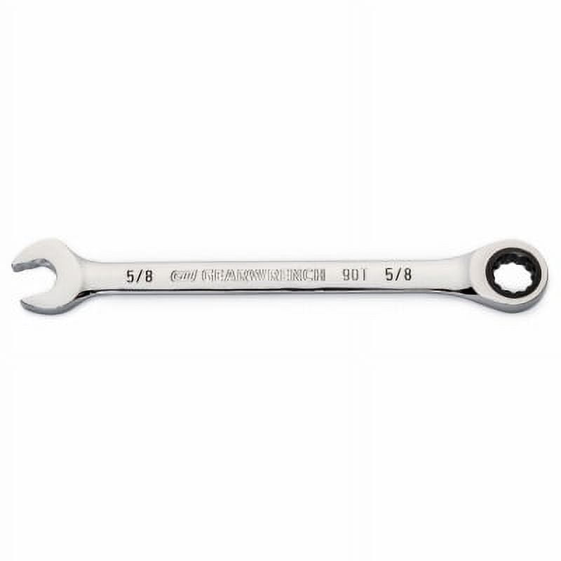 GEARWRENCH 5/8" 90T 12 Point Combination Ratcheting Wrench swing arc ...