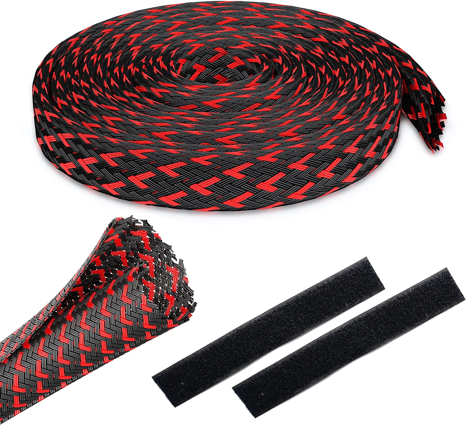 GEARit (25 Feet, 1/2 Inch) Split Sleeve Cord Protector Pet Cable Cover ...