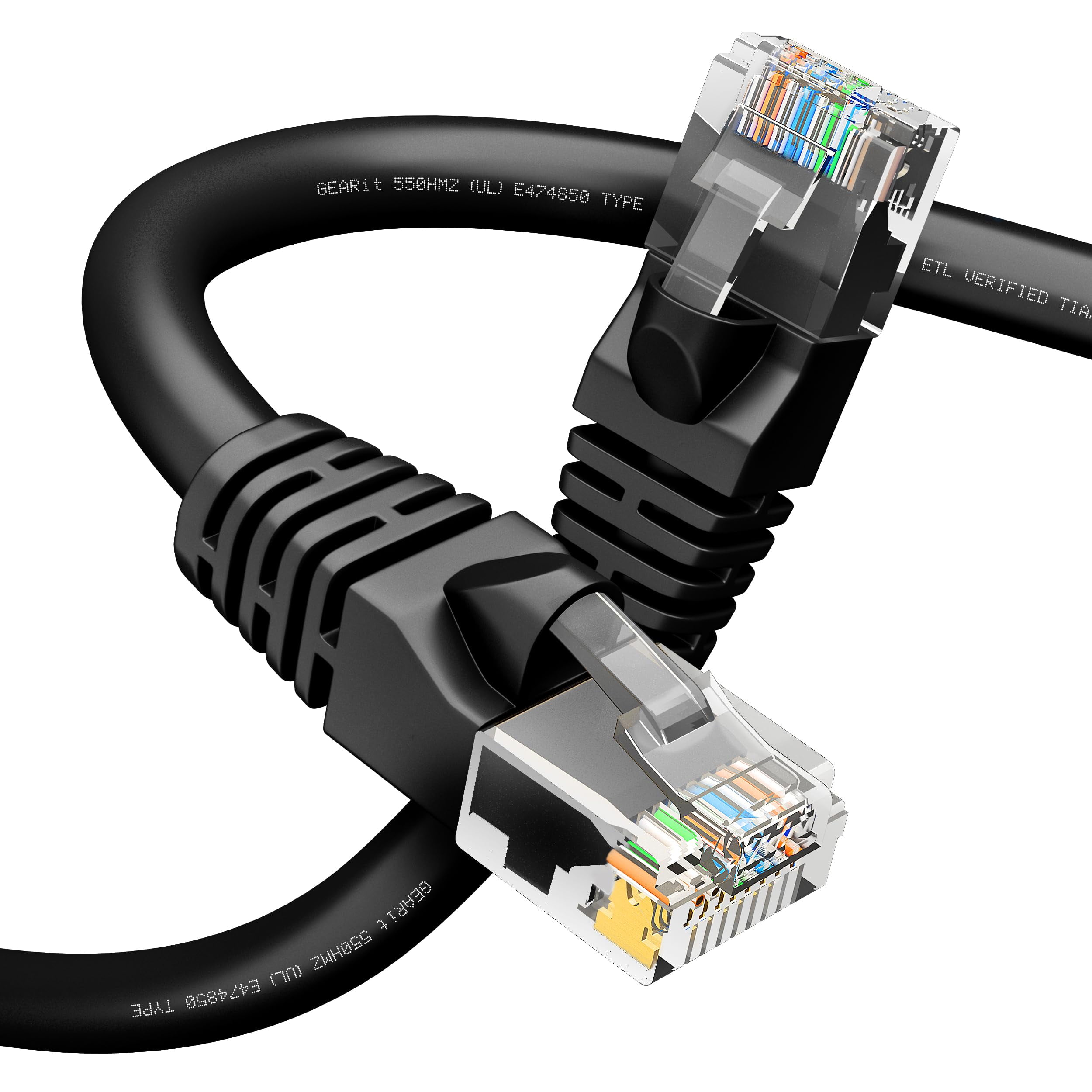 GEARit Cat 6 Ethernet Cable Pack - 1-Pack 1 ft Cat6 Ethernet Patch ...