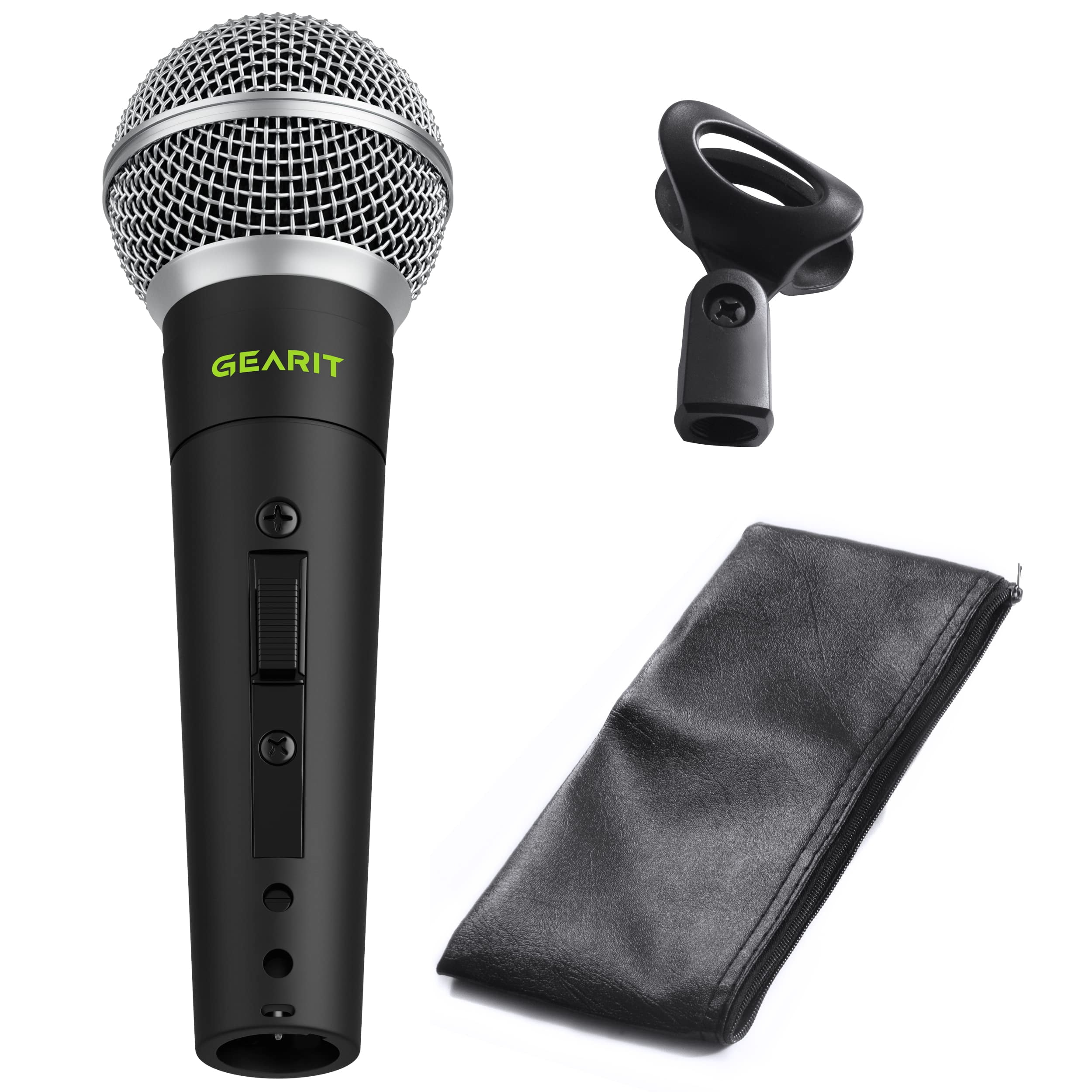 GEARit Dynamic Cardioid Vocal Stage Microphone with On/Off Switch, Mic ...