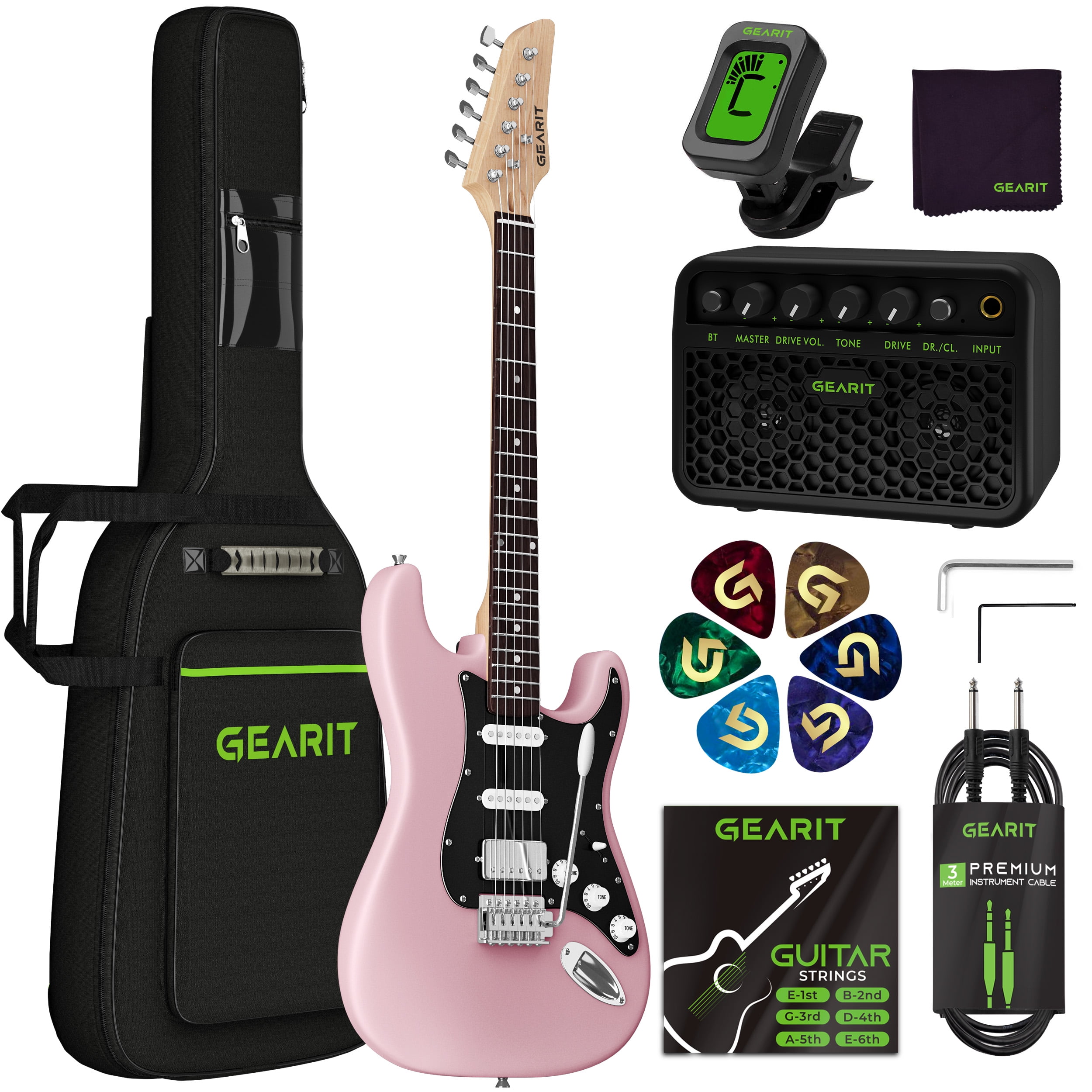 GEARit Electric Guitar Canyon Series, Ultimate Electric Guitar Starter ...