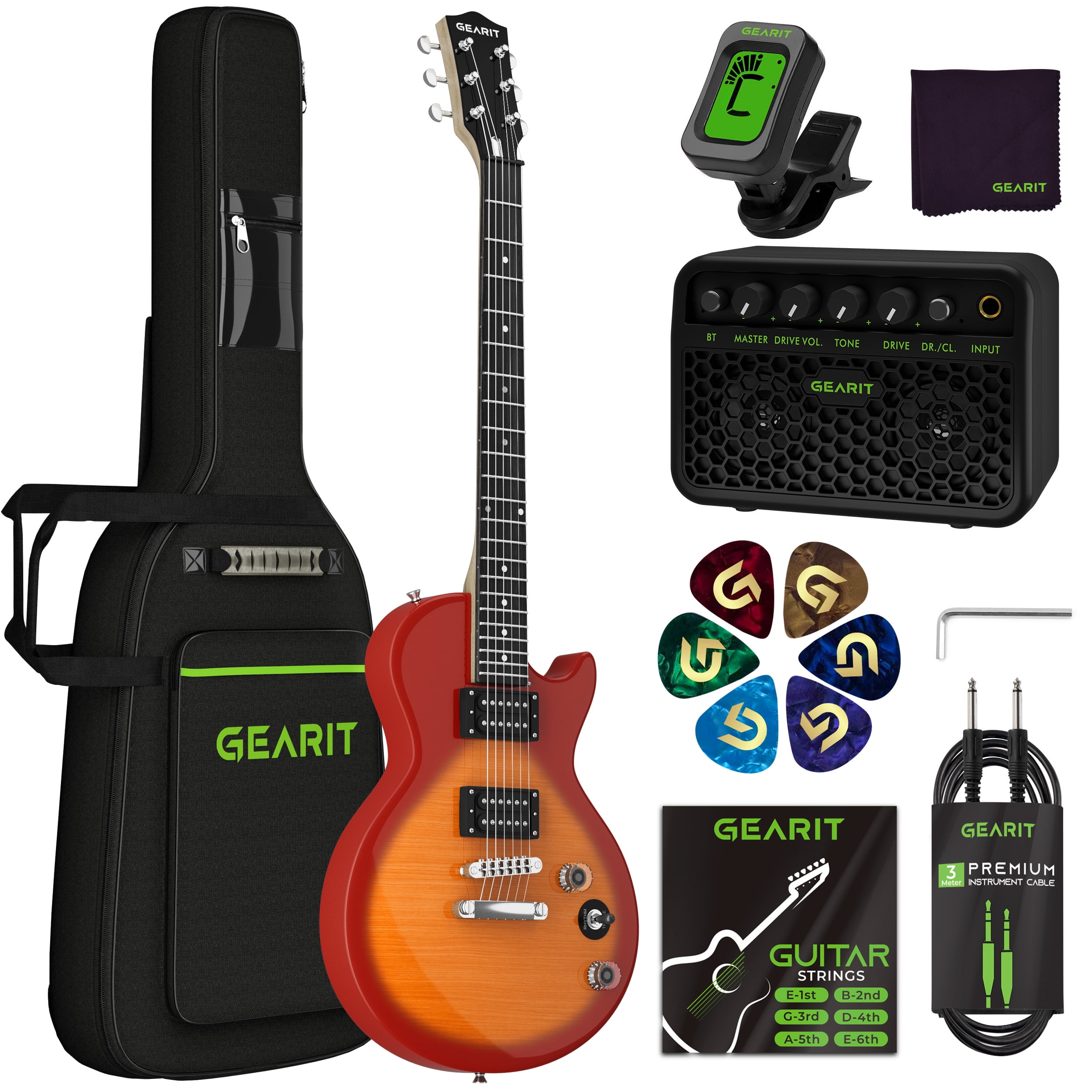 GEARit Electric Guitar Valley Series, Electric Guitar Starter Kit, H-H ...
