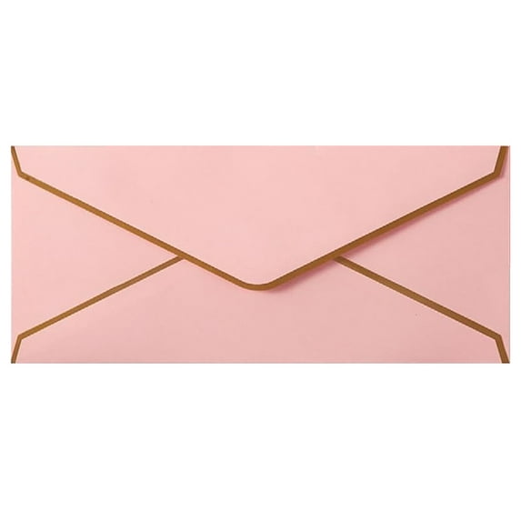 GEATGLJU Hot Sale Business Envelopes with V Gold Border #10 Envelope ...