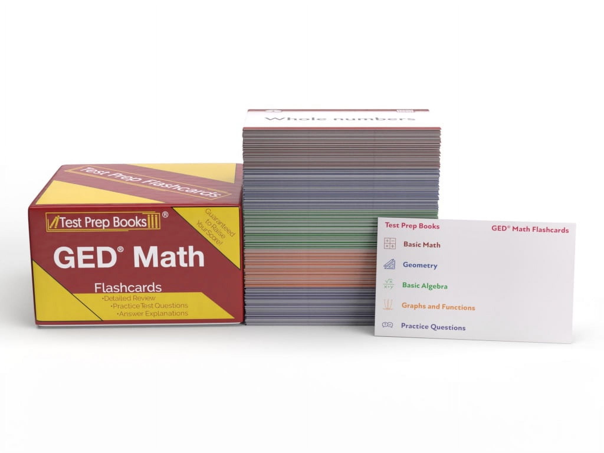 GED Math Study Cards 2025-2026: GED Math Test Prep and Practice Test ...