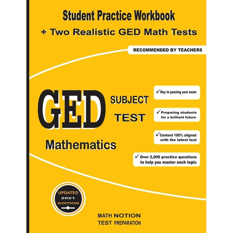 Ged Math Practice Test And Answers GED Math Practice Bundle: 7 Tests