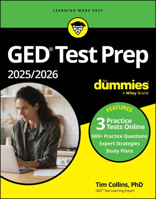 GED Test Prep 2025/2026 for Dummies: Book + 3 Practice Tests Online ...