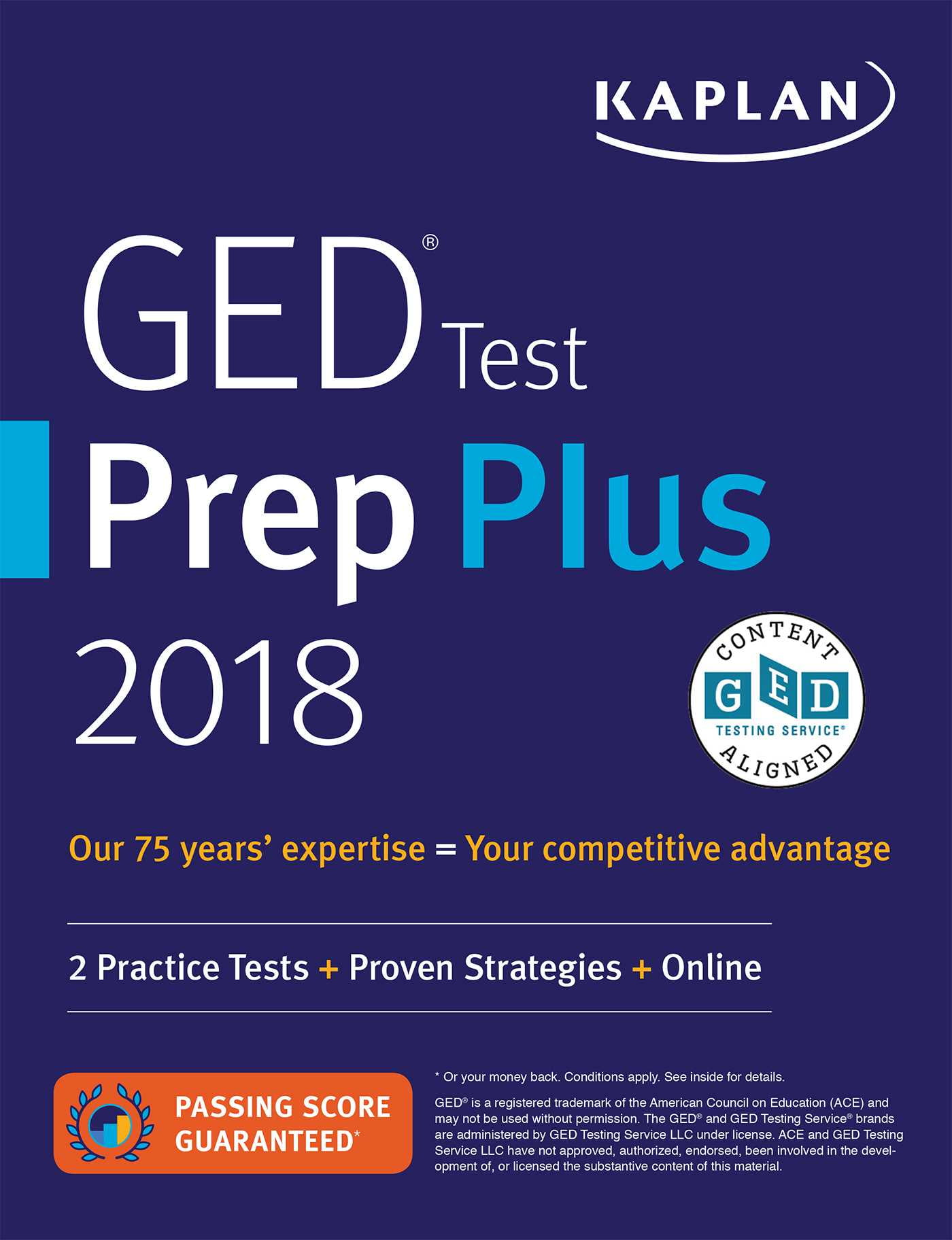 Kaplan Test Prep: GED Test Prep Plus 2018 : 2 Practice Tests + Proven ...