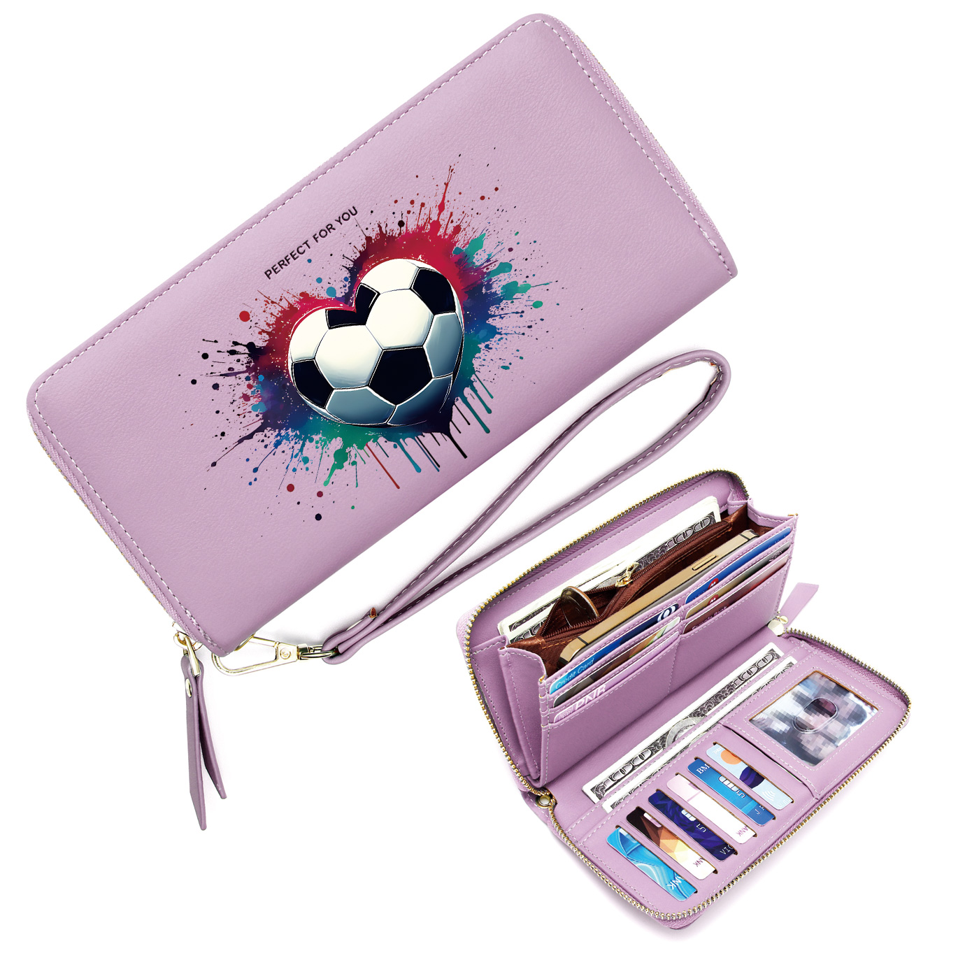 GEEAD Personalized RFID Wallet for Women Wallet for Women Passionate ...