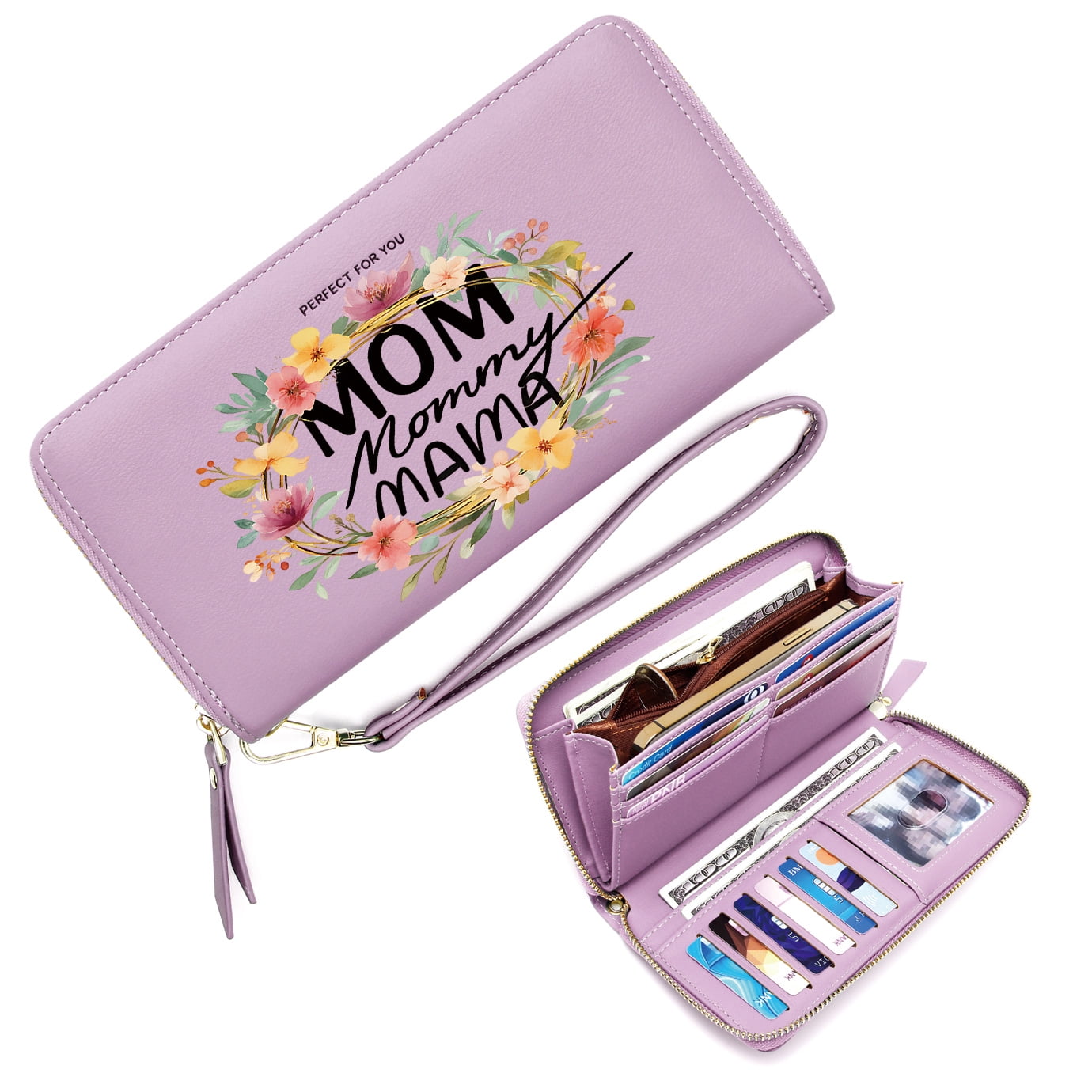 GEEAD Personalized RFID Wallet for Women Wallet for Women vibrant ...