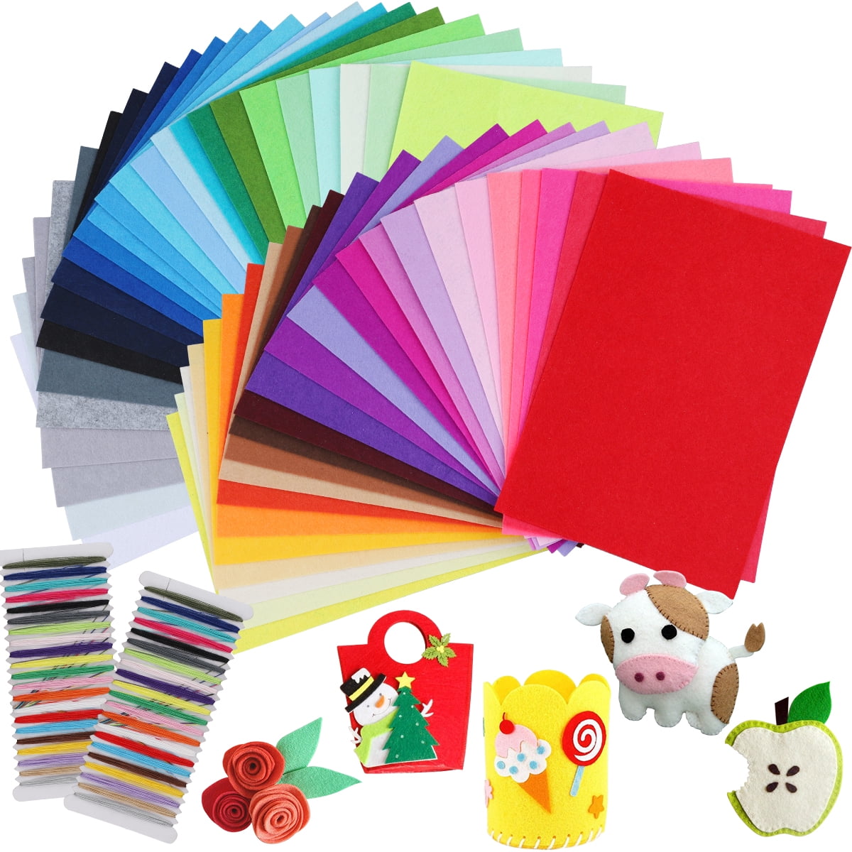 TSV Cotton Craft Fabric Bundle Patchwork, 50pcs 4 inch Squares Quilting ...