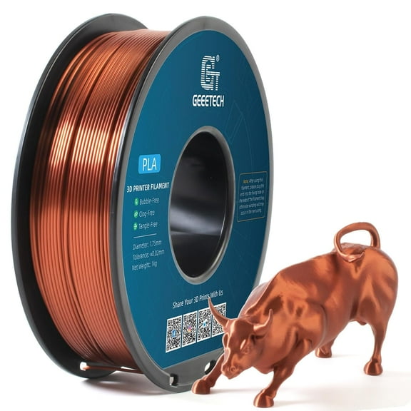 Silk Gold PLA Filament 1.75 mm 250g/0.55LBS Spool 3D Printing Filament ...