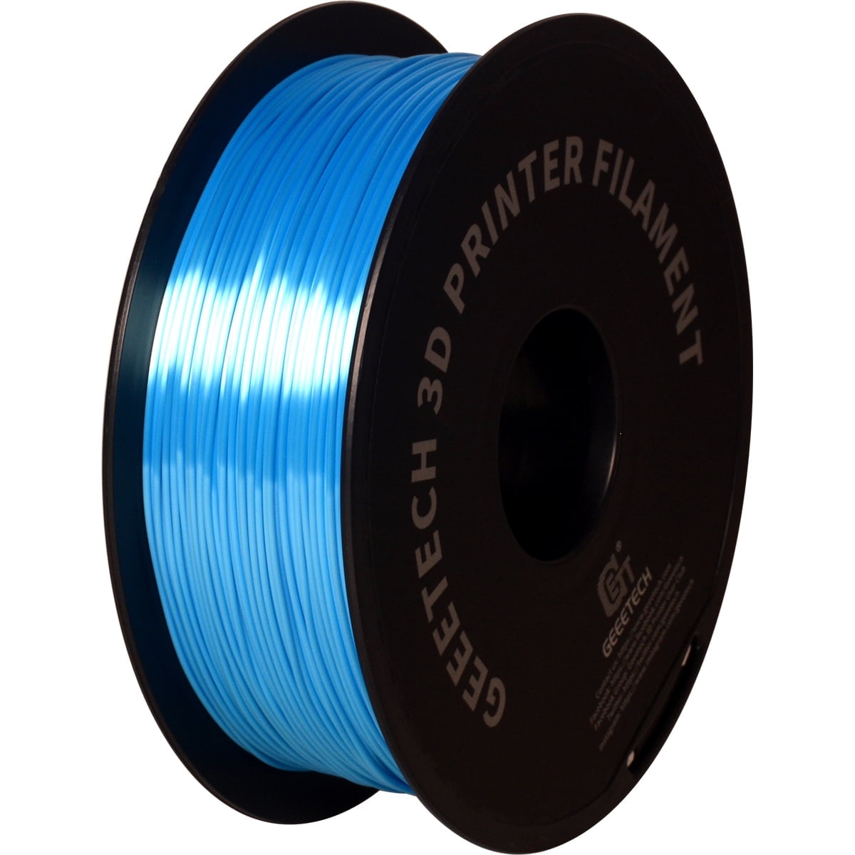 GEEETECH 3D Printer silky sky blue PLA Filament 1.75mm 1kg Spool (2 ...