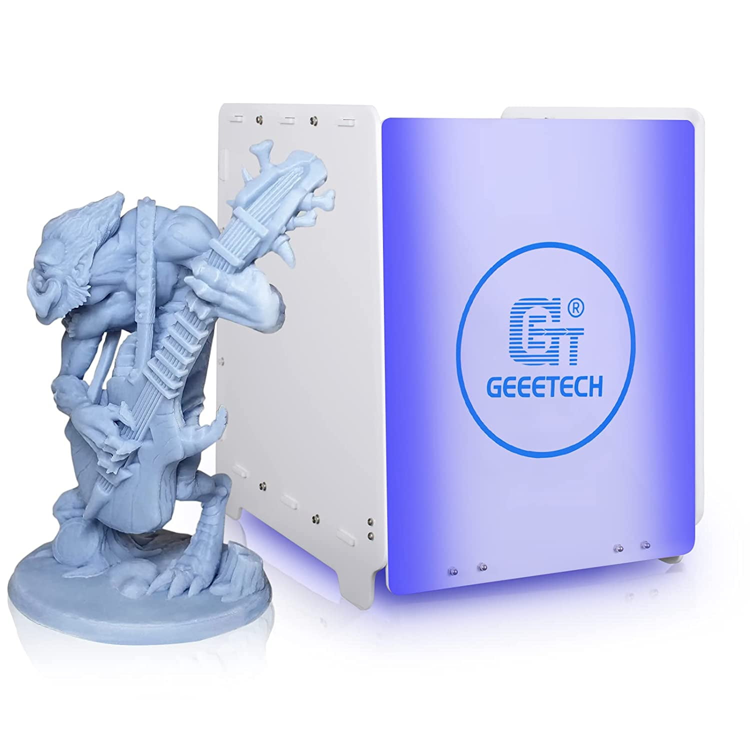 GEEETECH Larger UV Curing Station for Resin, Geeetech Upgraded Bigger ...
