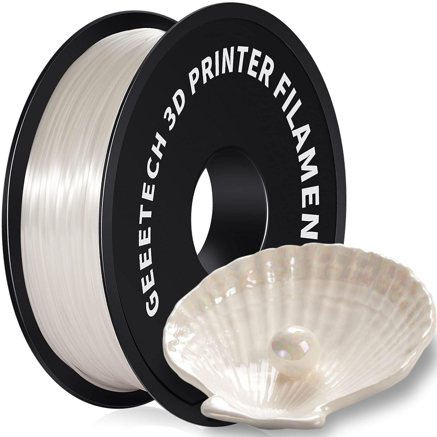 GEEETECH Shiny Silk White 3D Printer PLA Filament Toughness Enhanced ...