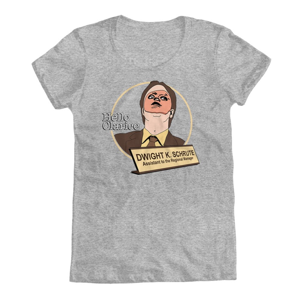 GEEK TEEZ Hello Clarice Original Artwork Inspired by The Office Women's ...