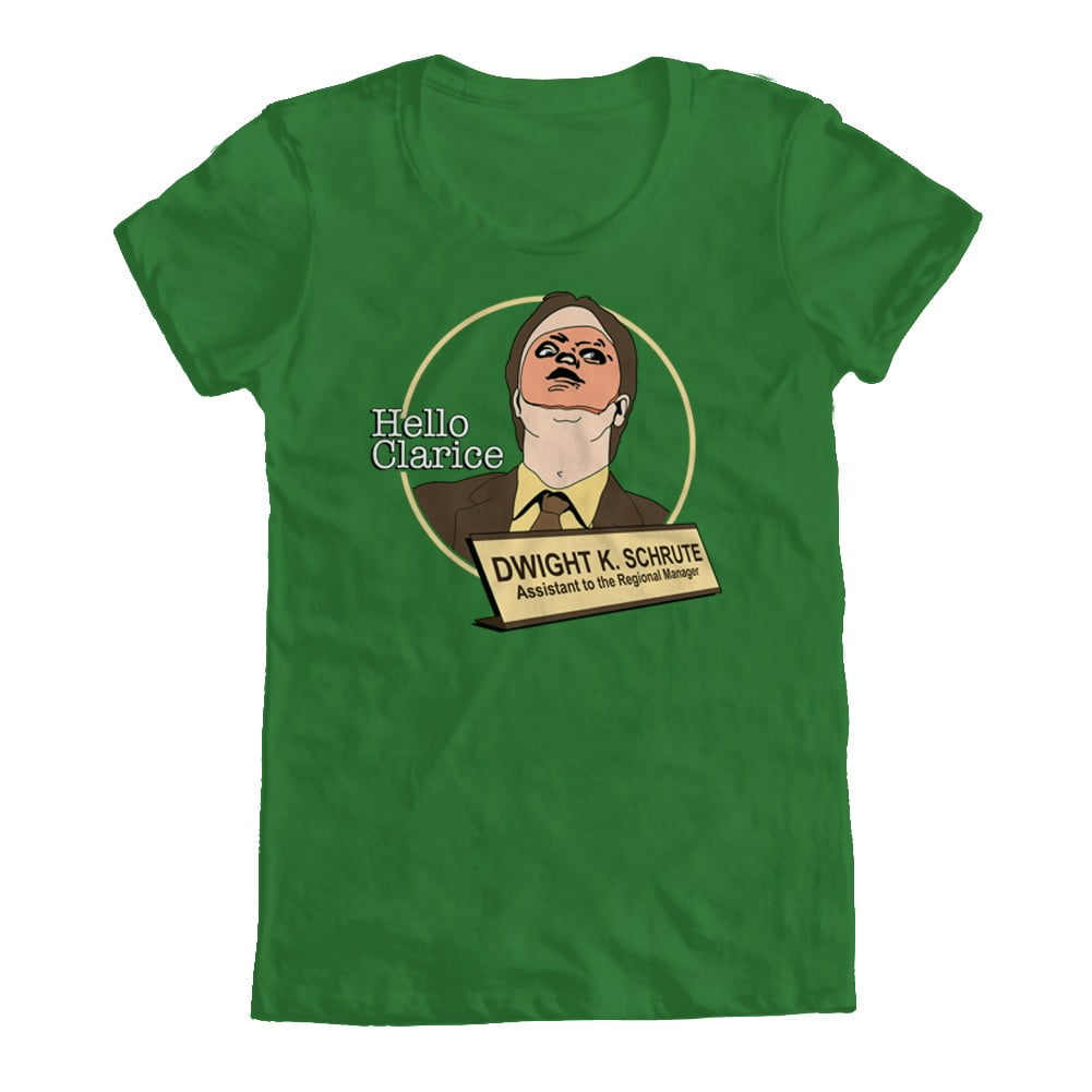 GEEK TEEZ Hello Clarice Original Artwork Inspired by The Office Women's ...